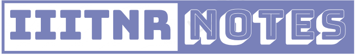 IIITNR NOTES